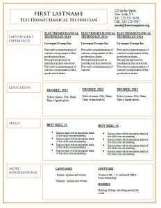 Boxed CV Template #1040 to #1044 – Samples • Templates • Get A Free CV
