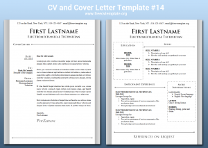 CV and Cover Letter Bundle #14 • Get A Free CV