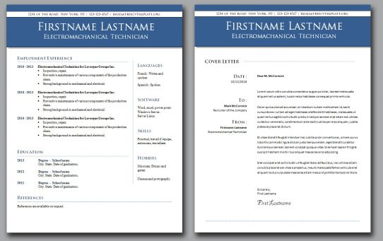 CV Template and Cover Letter Bundle #2 • Get A Free CV