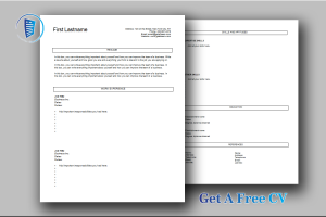 Five Classic CV Templates – Samples • Templates • Get A Free CV